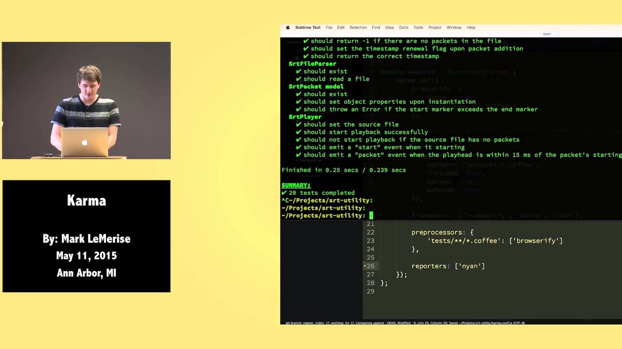 LT - Karma Test Runner by Mark LeMerise