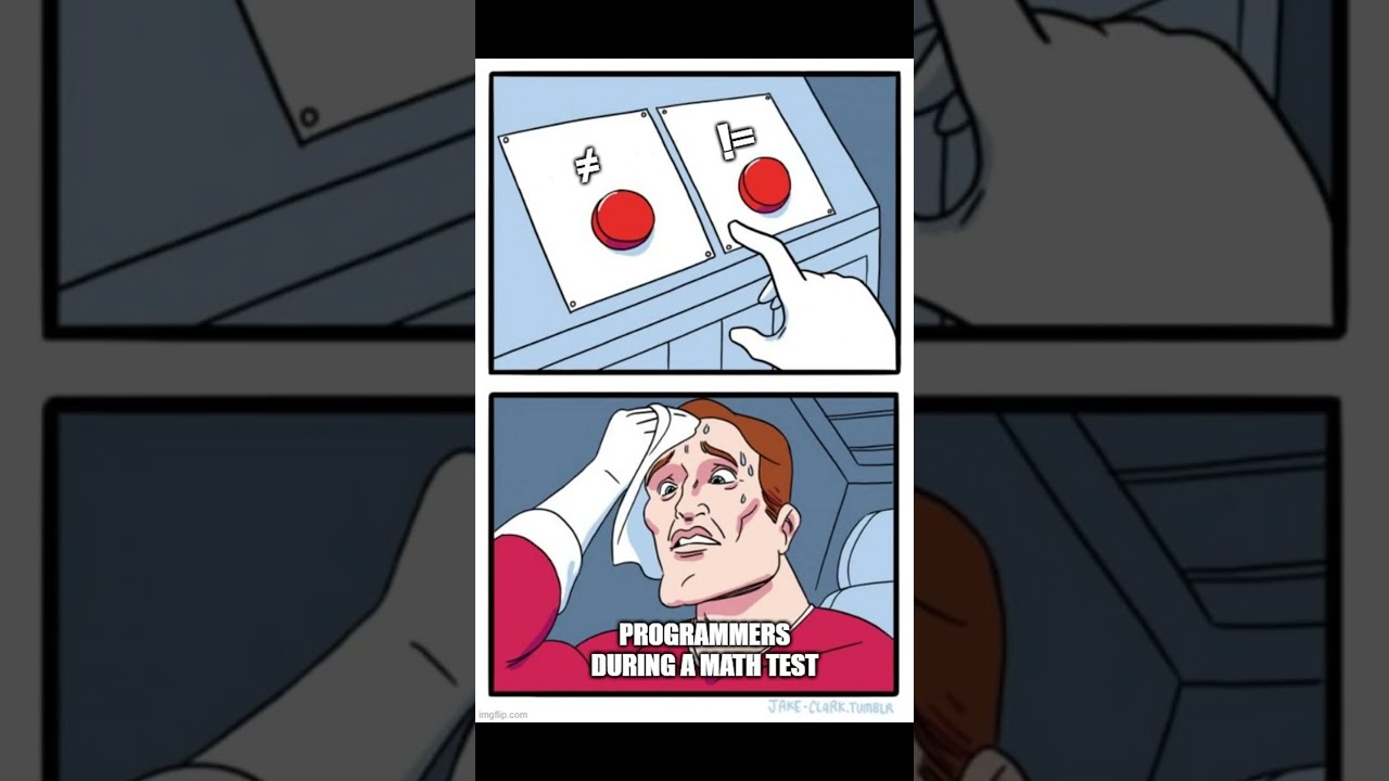 Programmers during math test #programmerhumor #shorts #short