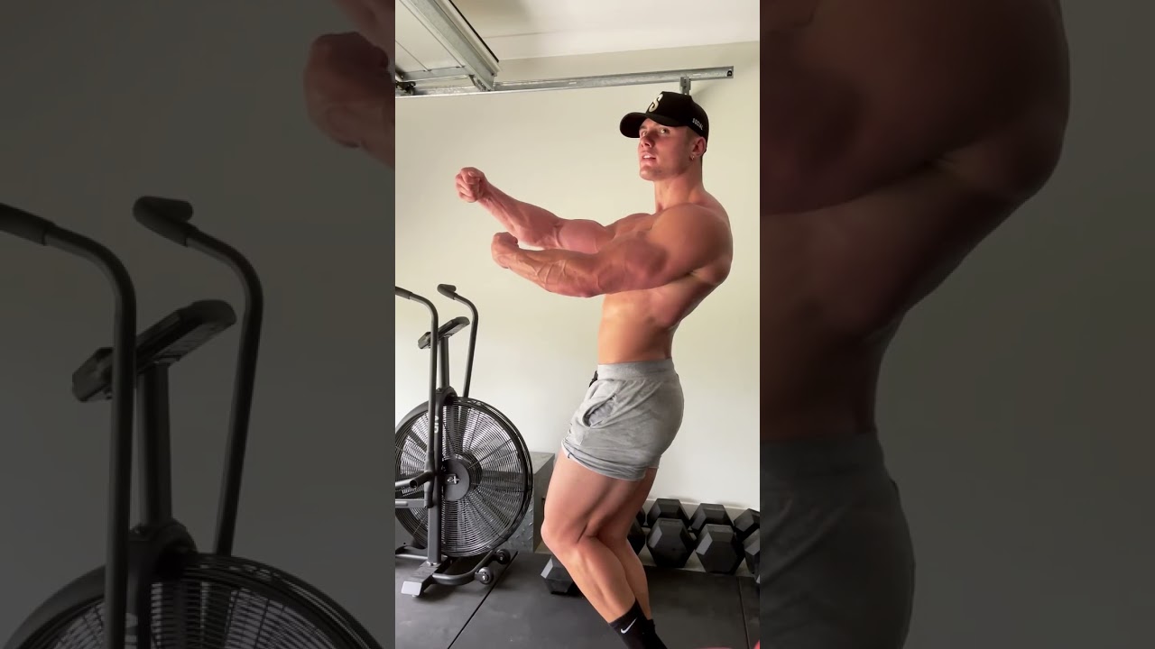 Muscle Gym Guy Posing