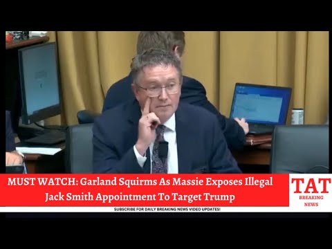 Garland Squirms As Massie Exposes Illegal Jack Smith Appointment To Target Trump