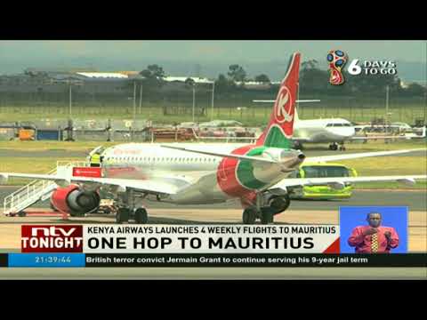 Kenya Airways launches 4 weekly flights to Mauritius