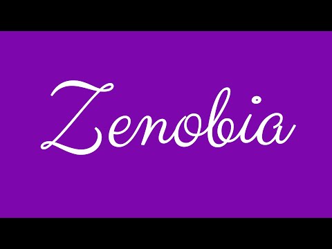 Learn how to Sign the Name Zenobia Stylishly in Cursive Writing