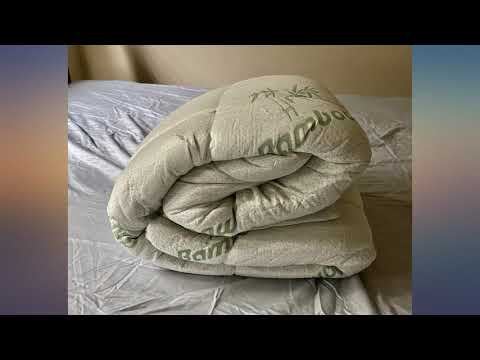 Bamboo Mattress Topper Cover Queen with 1 Pillow Protector Cooling Pillow Top revieww