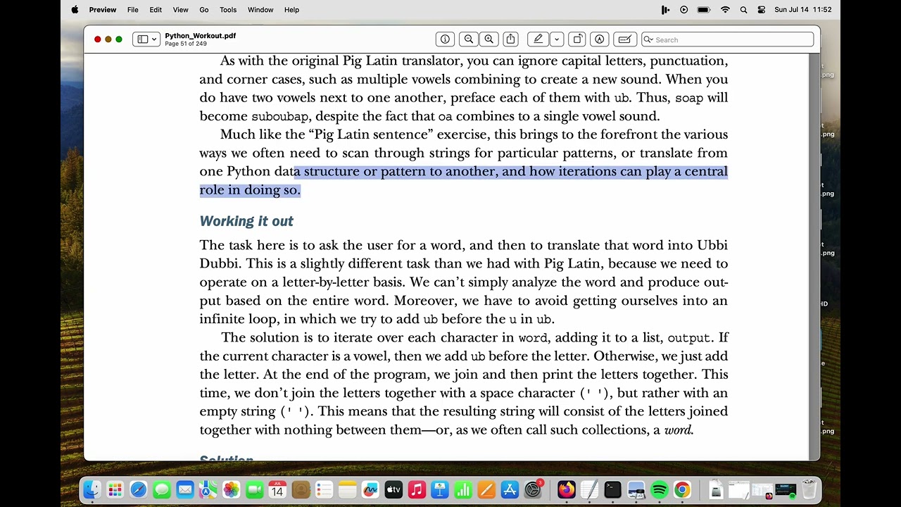 Python Workout 04 Strings
