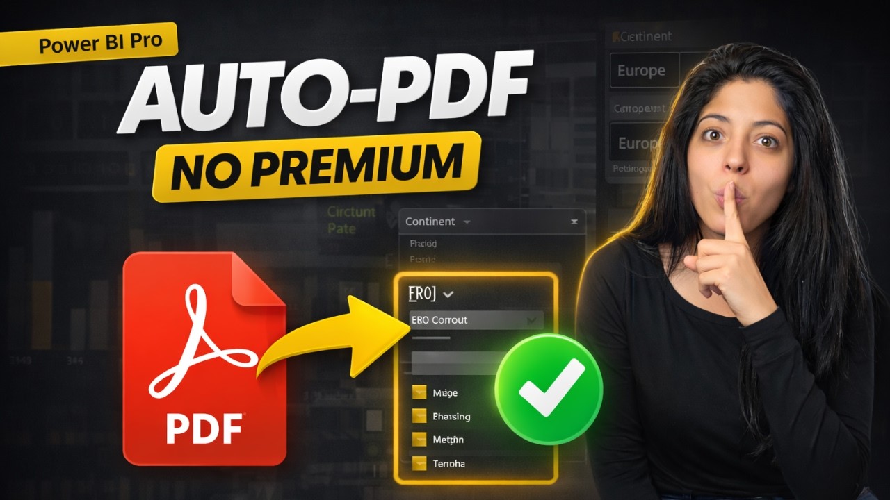 Power BI PDF Automation: No Premium Workaround (Step-by-Step)