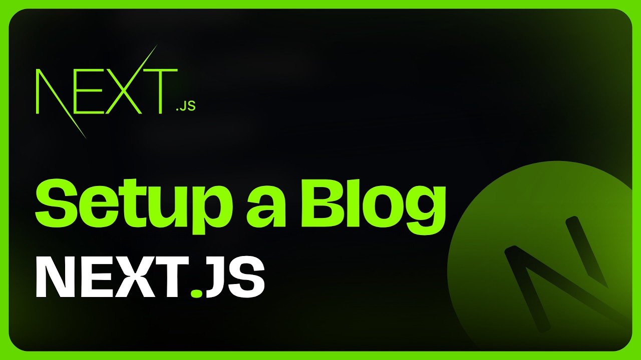 How to Setup a Blog in Next.js | Next.js Blog
