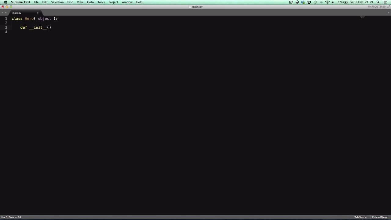Python 2.7.6 Tutorial Episode 21: __init__