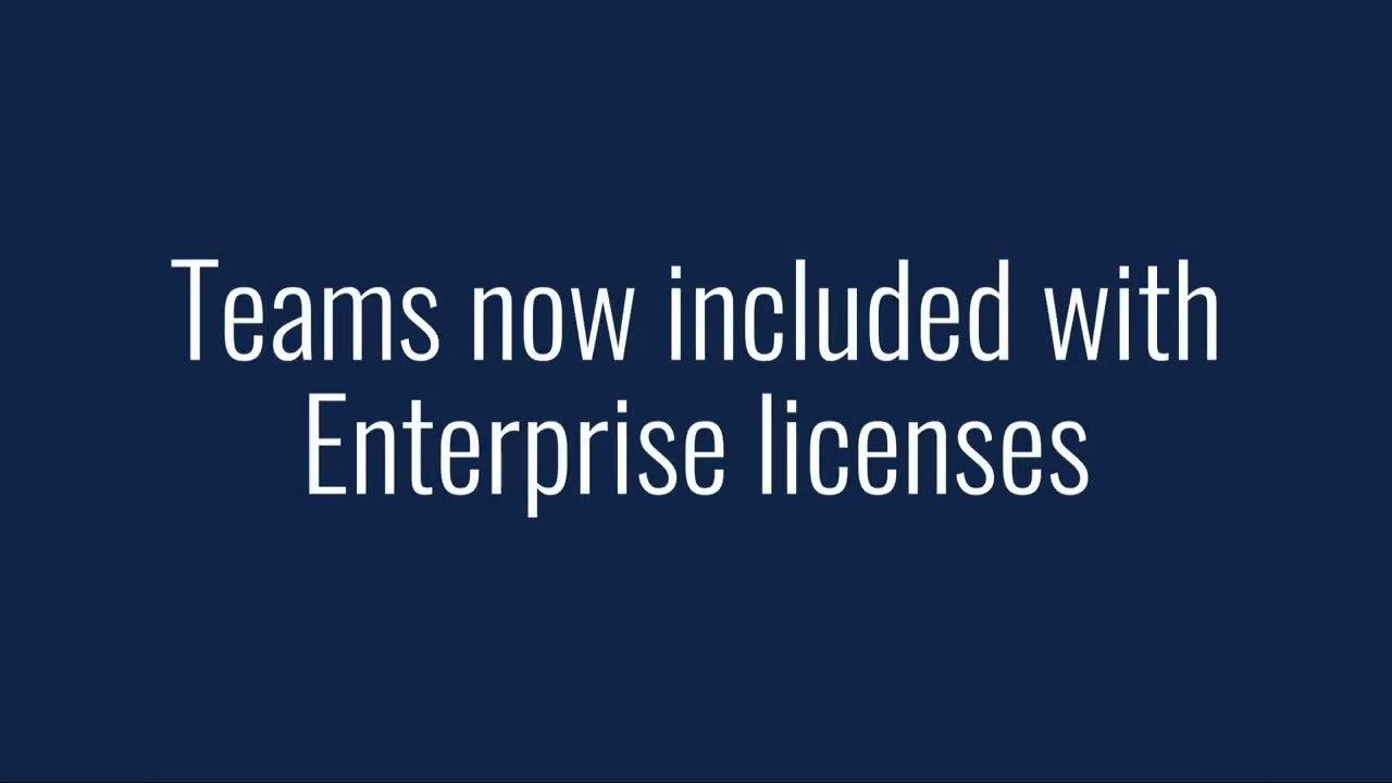 Microsoft Enterprise Liceneses includes Teams again!!