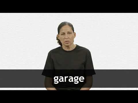 How to pronounce GARAGE in French