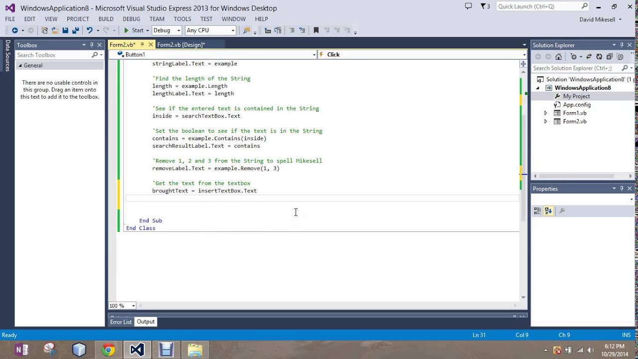Insert in a String in VB