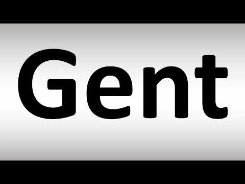 How to Pronounce Gent