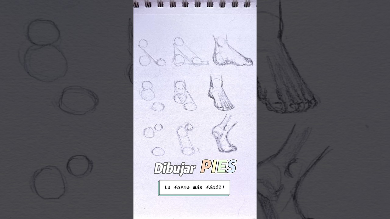 Dibujar pies la forma más FÁCIL!✍🏼🦶🏻#tutorialdibujo #dibujopasoapaso #dibujo #dibujoprincipiantes