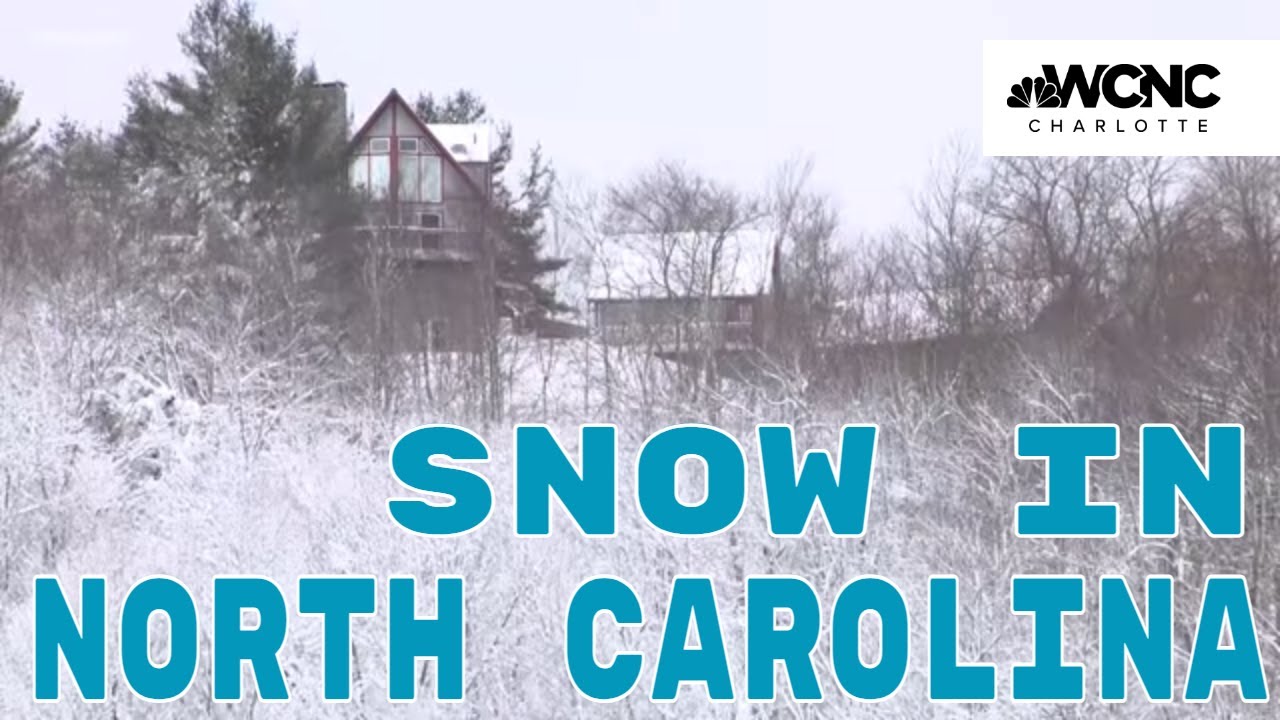 Snow, slush lining roads in NC mountains after winter storm