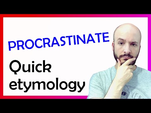 PROCRASTINATE 😴 quick etymology #EnglishEtymology #LatinEtymology #shorts