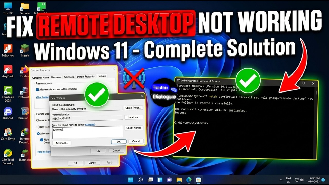 Enable & Fix Remote Desktop on Windows 11 | Complete Setup Tutorial
