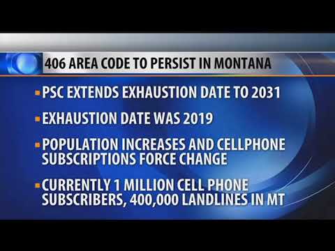 Montana area code 406 to stay until at least 2031