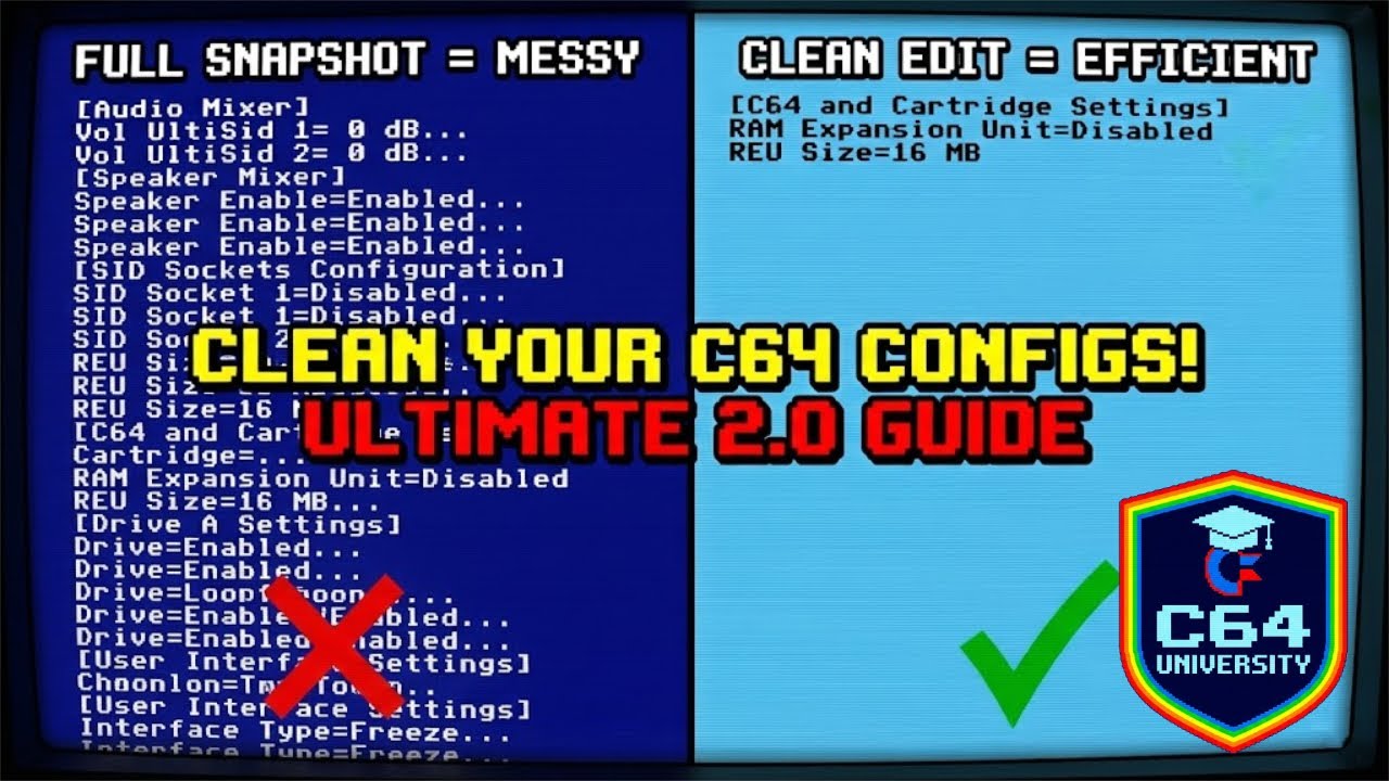 C64University: Revisiting Config Files for Maximum Flexibility