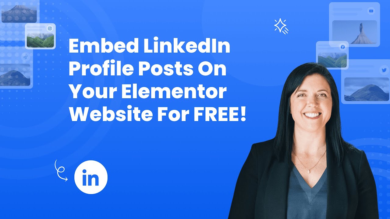How to embed LinkedIn Profile Posts on your Elementor website for FREE?
