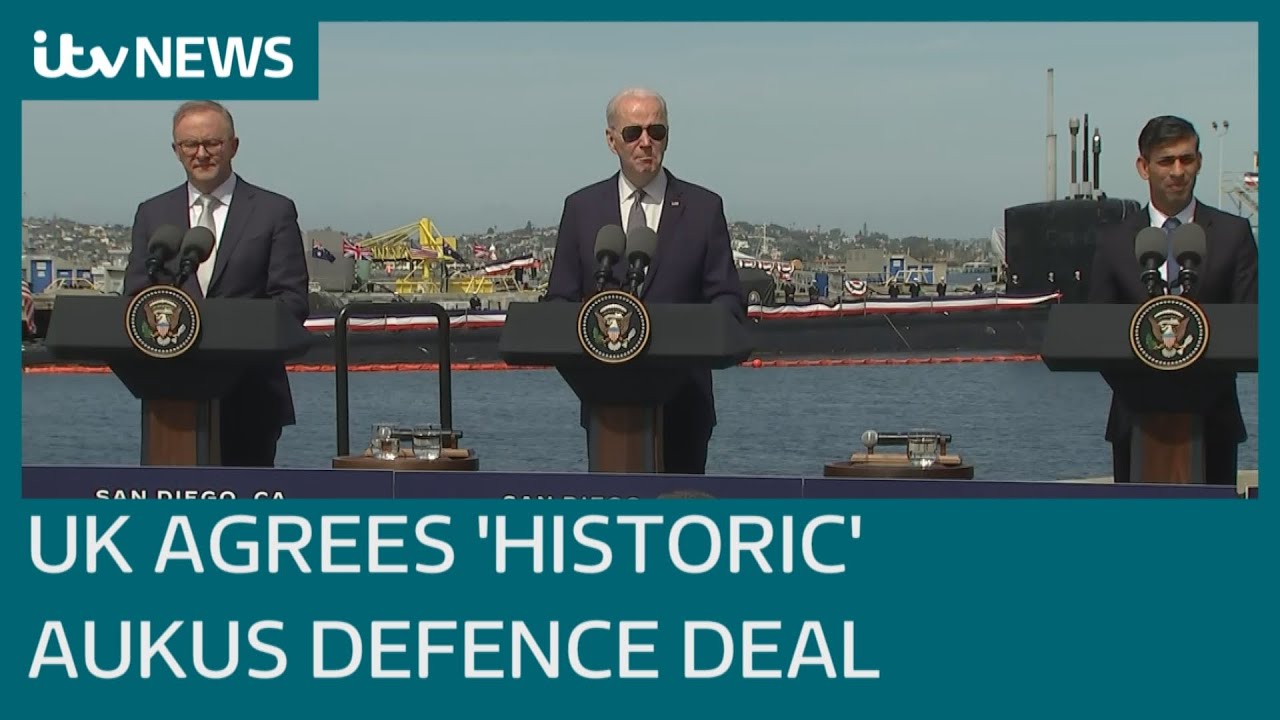 UK to design nuclear-powered submarines in 'significant' Aukus pact | ITV News