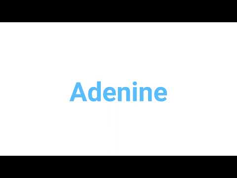 How to Pronounce adenine #adenine #english #words