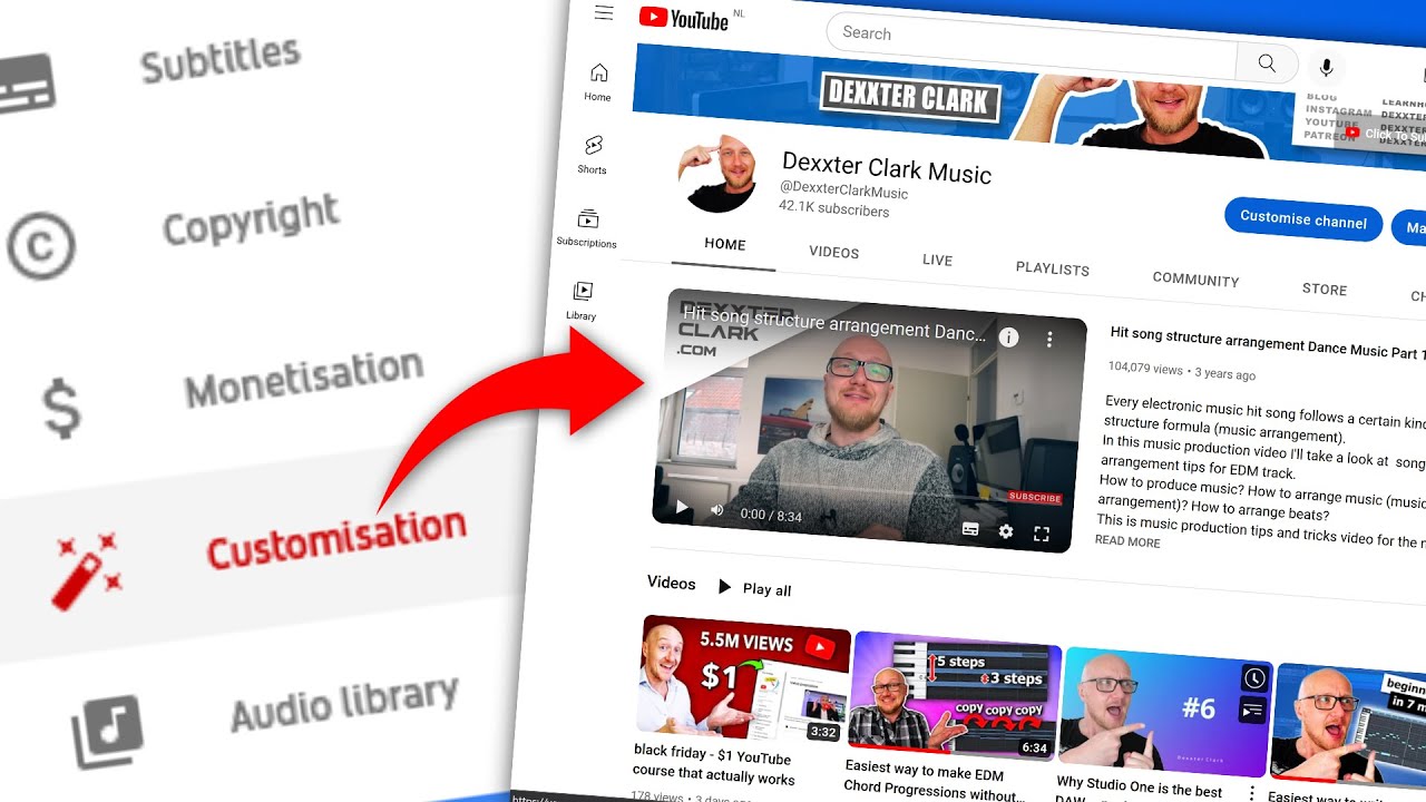 Customize Youtube Channel Layout – 2025 guide