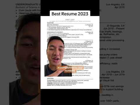 The best resume format you can use in 2023 for your dream job to 10X chances of landing it #resume