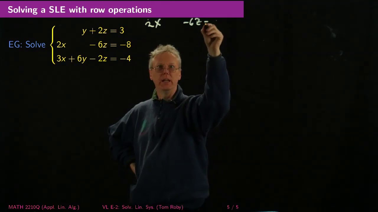 SolvSysEqn - Linear Algebra - E2