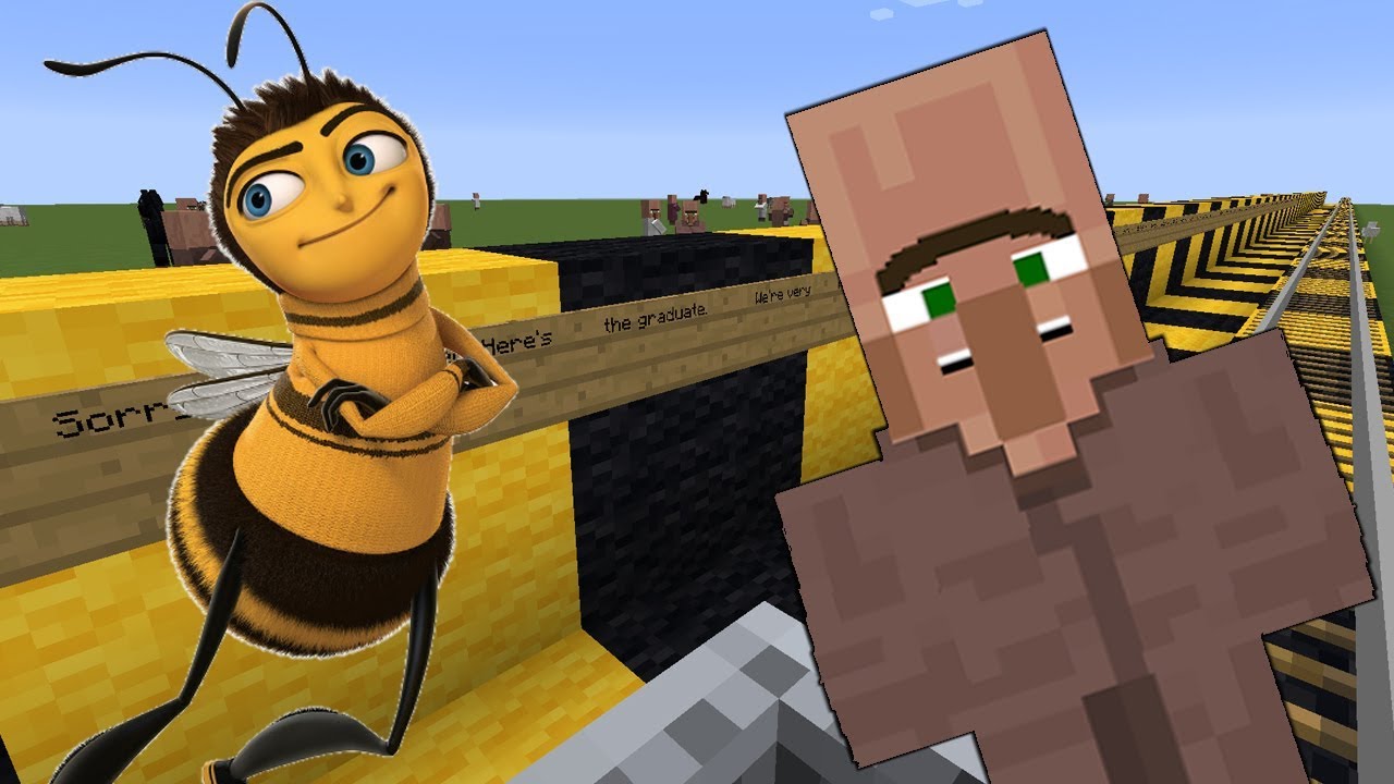 I put the entire Bee Movie script on Minecraft signs!