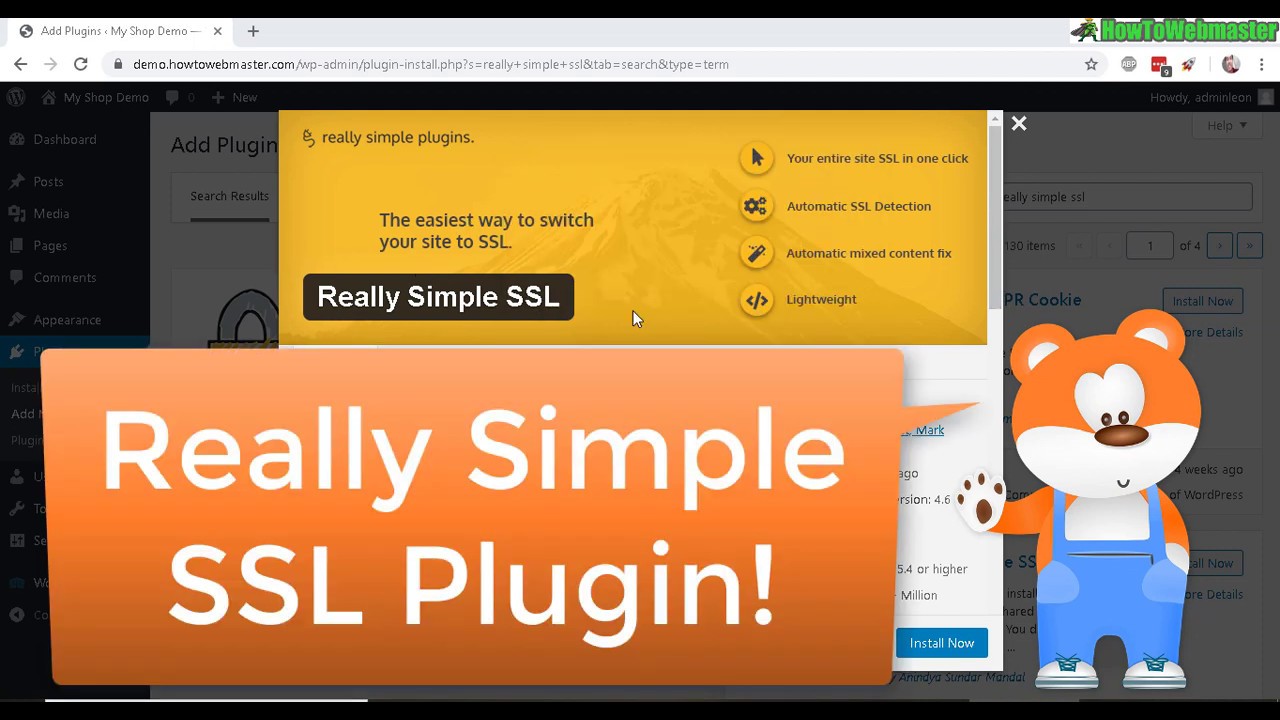 Wordpress Force HTTPS - Really Simple SSL Plugin Review + Setup Tutorial