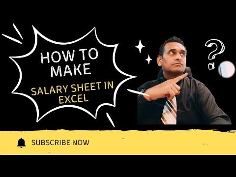 How To Create Salary Sheet in MS Excel - Daily Wages Salary.