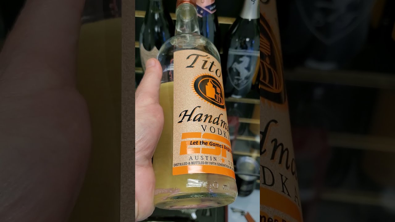 Custom Labeled Tito's Handmade Vodka