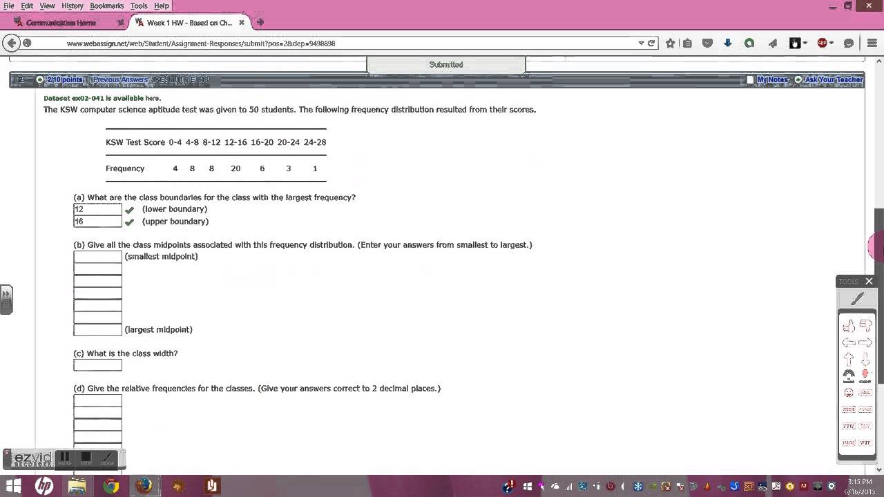 How to Complete a WebAssign Assignment