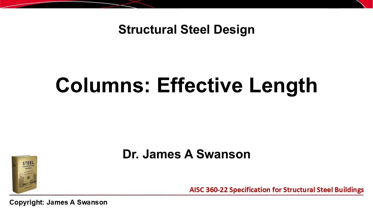 Effective Length of Columns - AISC 360-22