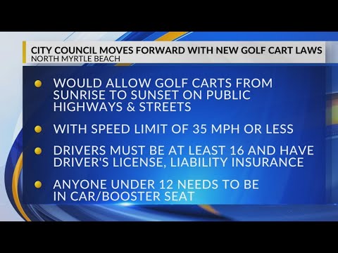 North Myrtle Beach OKs new golf cart law