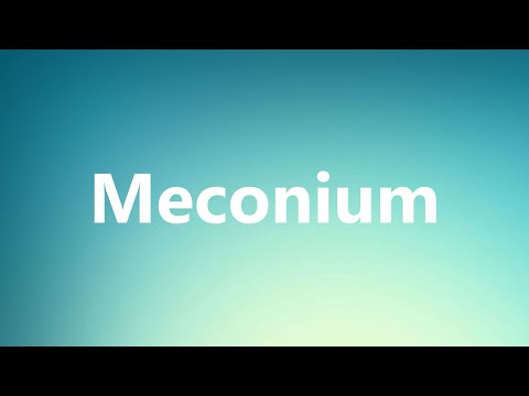 Meconium - Medical Meaning and Pronunciation