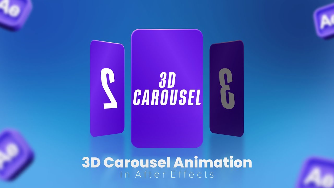 Create 3D Carousel Animation in After Effects