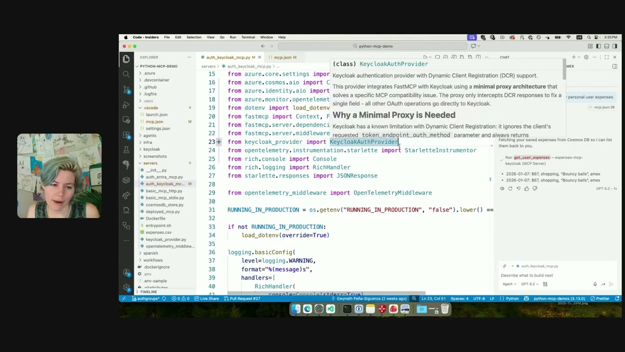 Demo: FastMCP server with Keycloak Auth, used in GitHub Copilot for VS Code