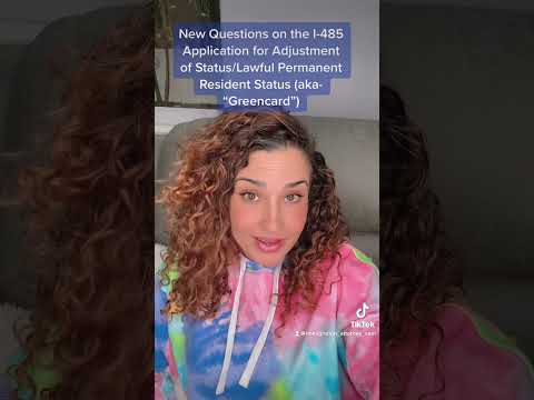 New questions in the I-485 Form. #immigration #immigrationlawyer #greencard