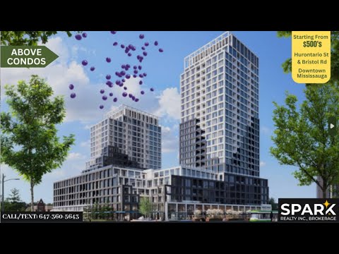 🌟Above Condos in Mississauga from High $500's Call/text: 647-360-5643