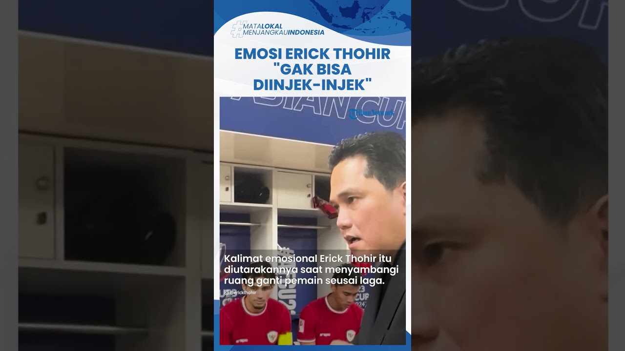 Reaksi Erick Thohir usai Timnas U23 Indonesia Kalah dari Uzbekistan, Datangi Ruang Ganti Pemain ...