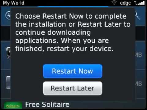 Downloading app from BlackBerry App World on BlackBerrry Curve 9320/Curve 9220