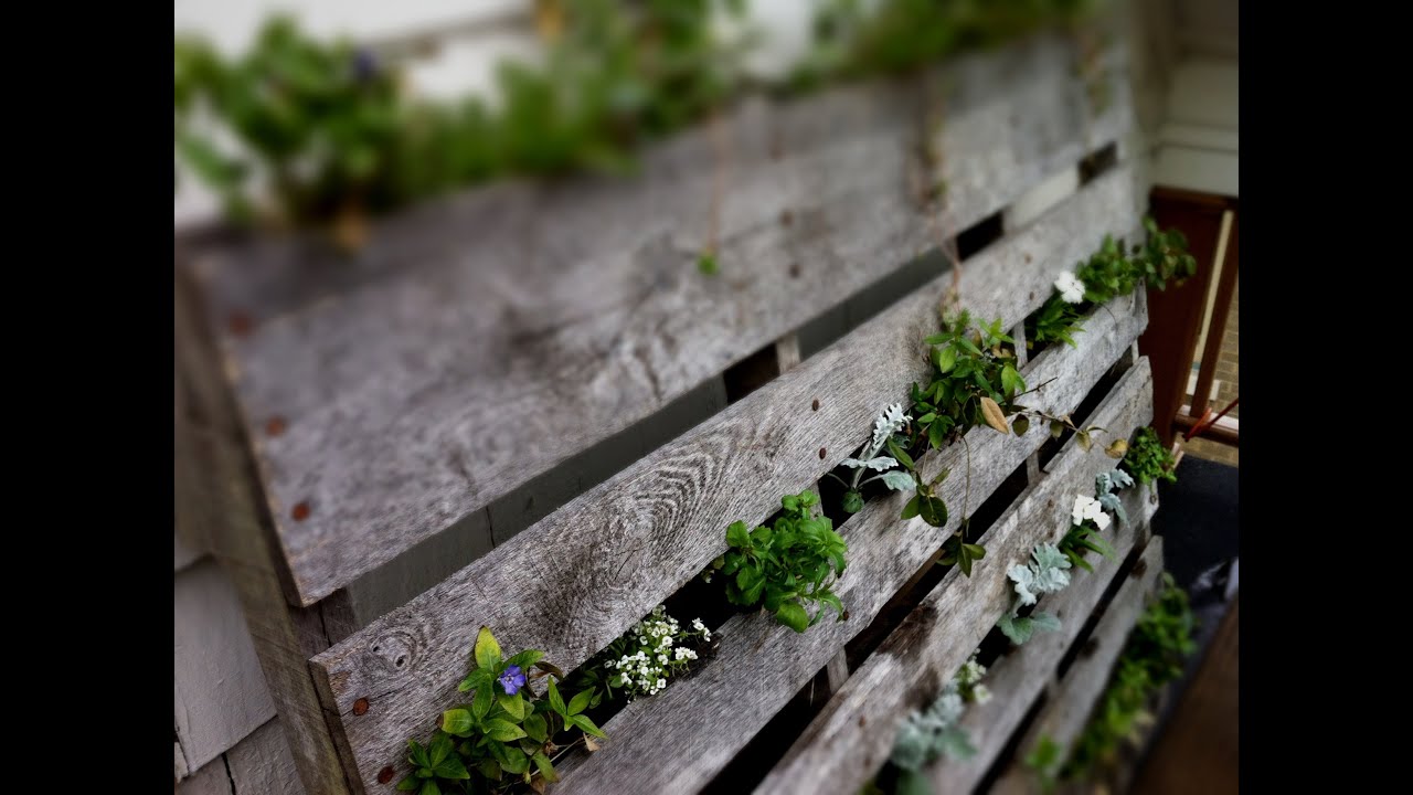 maceteros con pallets