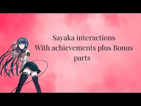 Sayaka Interactions with achievements