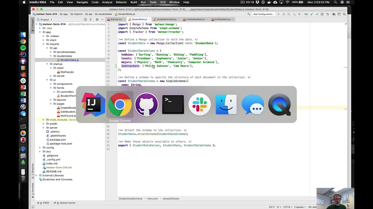 E48B: Meteor-example-form-react