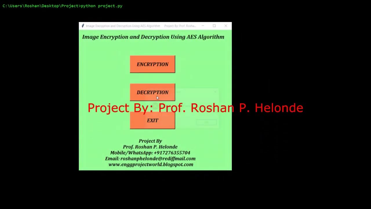 Python Code for AES Image Encryption Decryption | Image Encryption Decryption Python Source Code