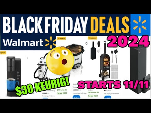 WALMART BLACK FRIDAY 2024 AD | ELECTRONICS, TOYS, KITCHEN APPLIANCES & MORE! 🔥 STARTS 11/11!!!