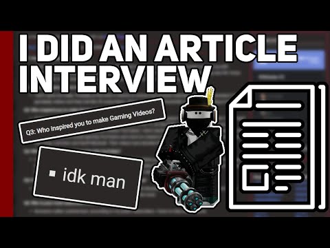 I Did an Article Interview for a Wiki