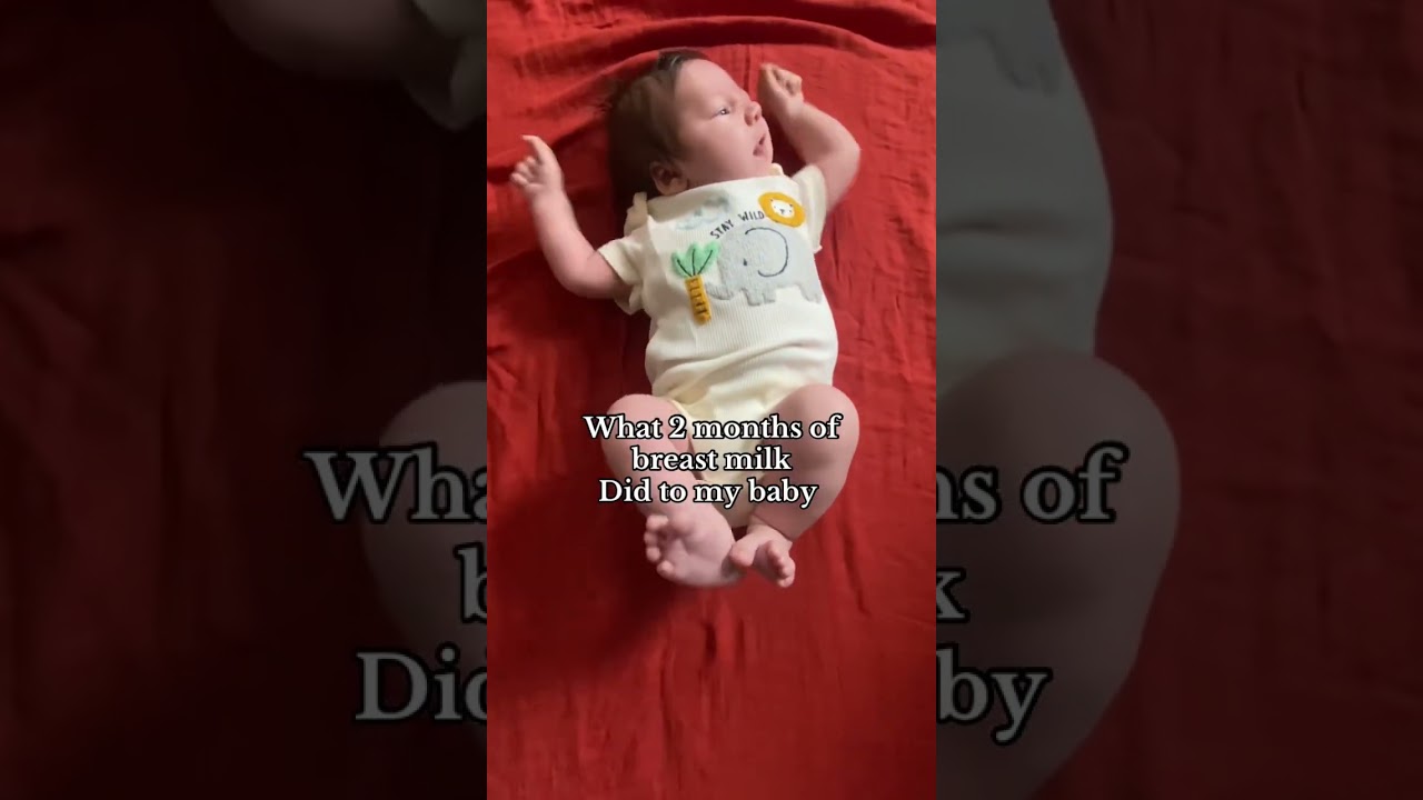 What 2 months of breastfeeding did to my baby #shorts #baby #sahm #momlife #momtok #newmommy