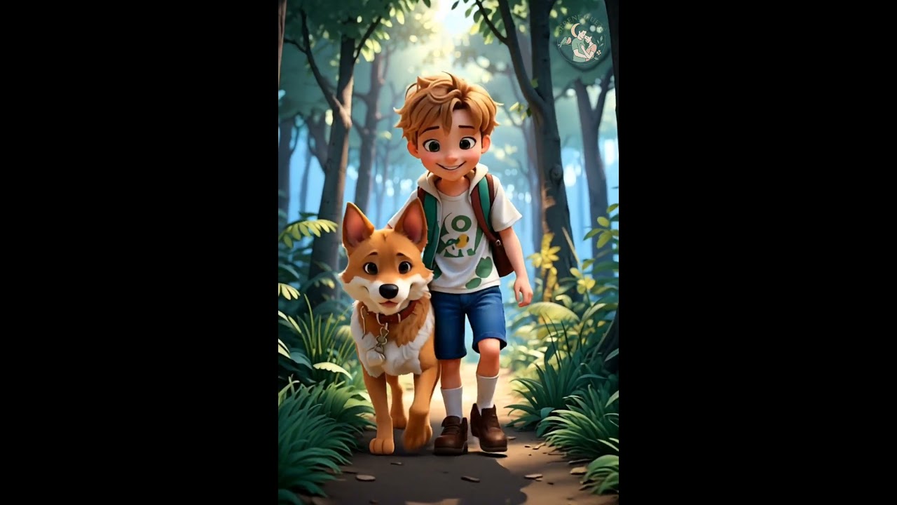 Lucas and Bolt: A Heartwarming Forest Adventure Drawing #youtubeshorts #shorts #viralshorts
