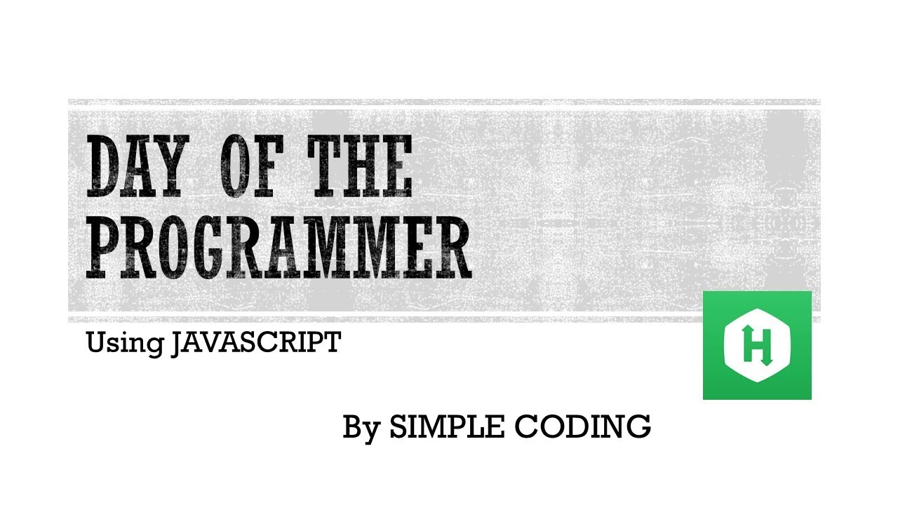 Hackerrank - Solved Day of the Programmer using Javascript